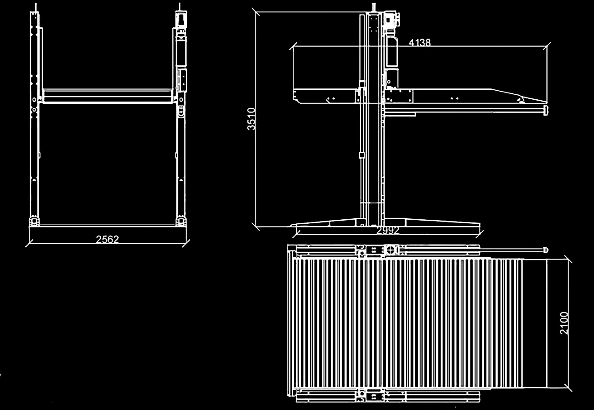 Hidrolik Lift Parkir Mobil 2 Tiang 3,2 Ton - Ikame Indonesia